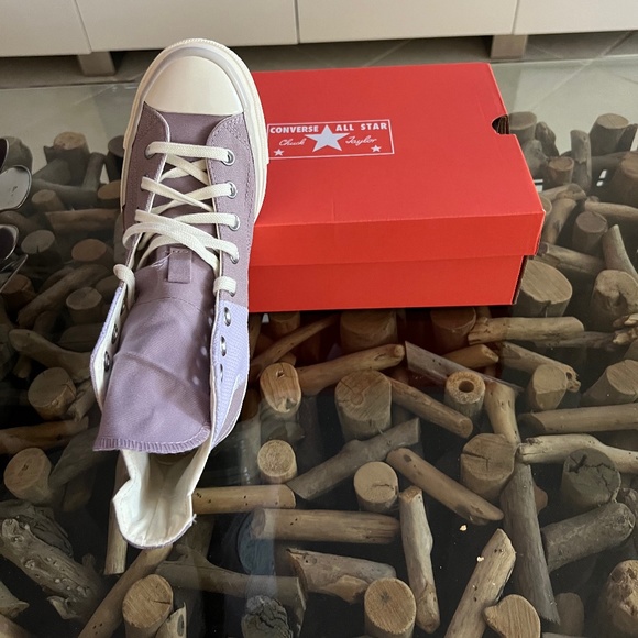Converse | Shoes | Converse Chuck 7 Plus Hi Liilac Canvas Hightop ...
